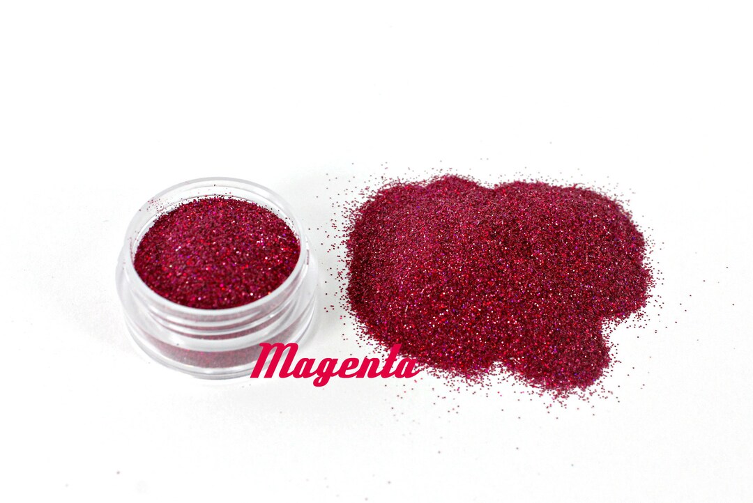 Magenta Holographic Extra Fine Craft Glitter for Uv Epoxy Resin Nail ...