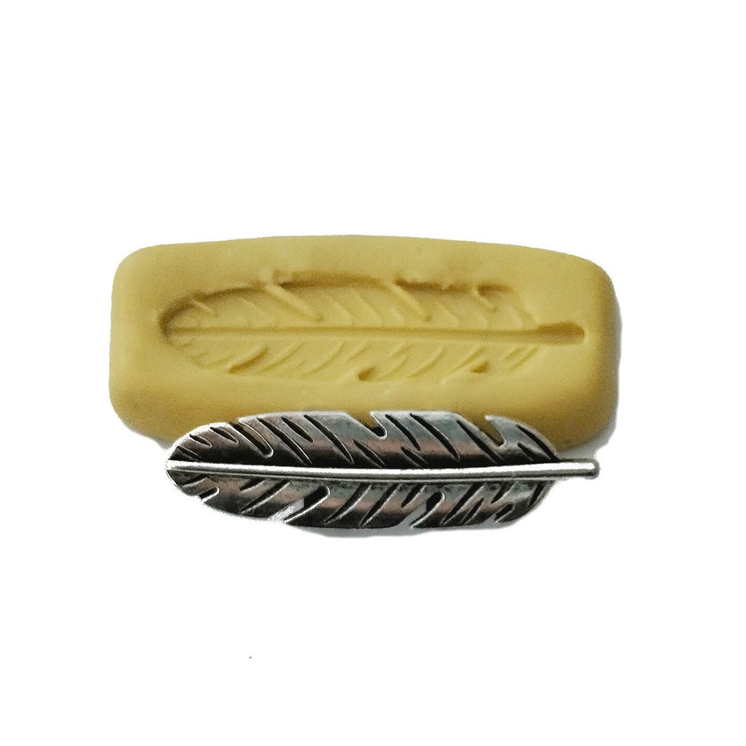 Feather Mold for Jewelry, Cake Decorations, Polymer Clay, Soap Making ...
