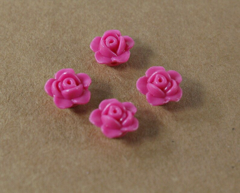 Opaque Acrylic Rose Flower Colorful Beads for Jewelry Making - Etsy