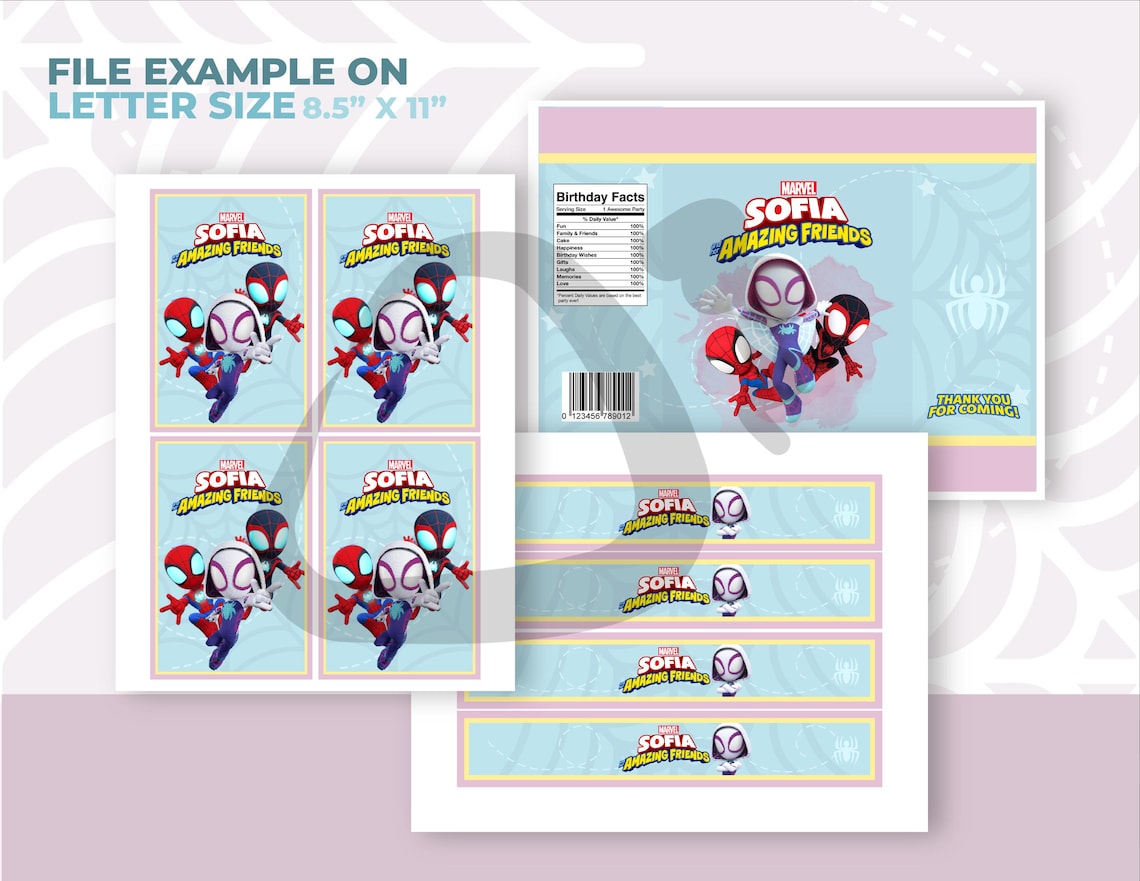 Spidey and His Amazing Friends Party Template PRINTABLES Custom Name ...