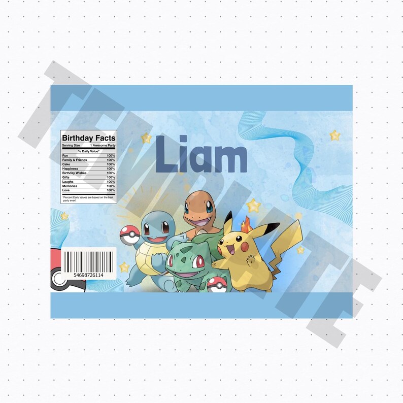 Pokemon Party BUNDLE | Editable Template | Pokemon Favors | Pokemon ...