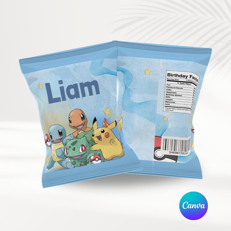 Pokemon Party BUNDLE | Editable Template | Pokemon Favors | Pokemon ...