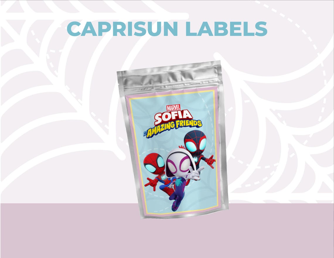 Spidey and His Amazing Friends Party Template PRINTABLES Custom Name ...