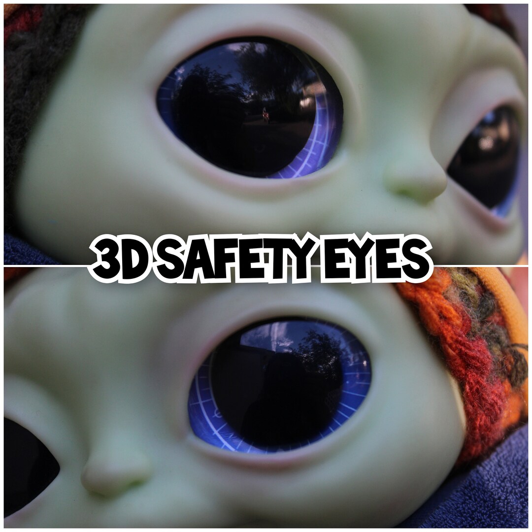 DIY EYES 3D Eyes 35mm Safety Eyes Reborn Yoda Baby Yoda - Etsy
