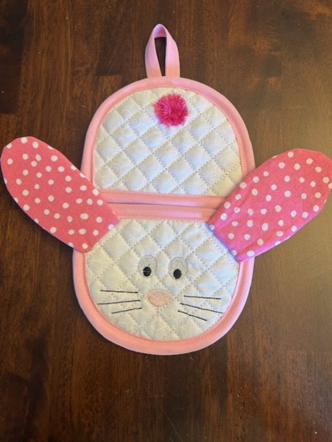 Bunny Rabbit Finger Oven Mitt, Trivet, Hot Pad, Oven Mitt, Gift (P) - Etsy