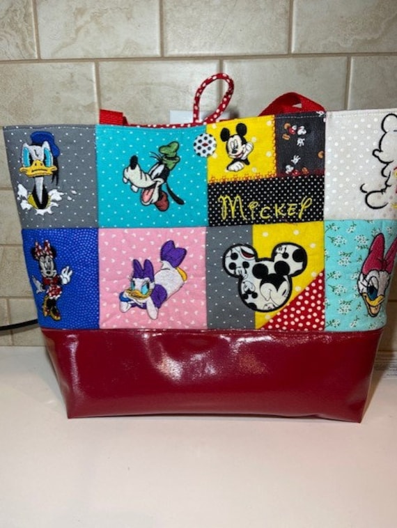 Embroidered Quilt Disney Theme Tote Shoulder Grocery Bag - Etsy