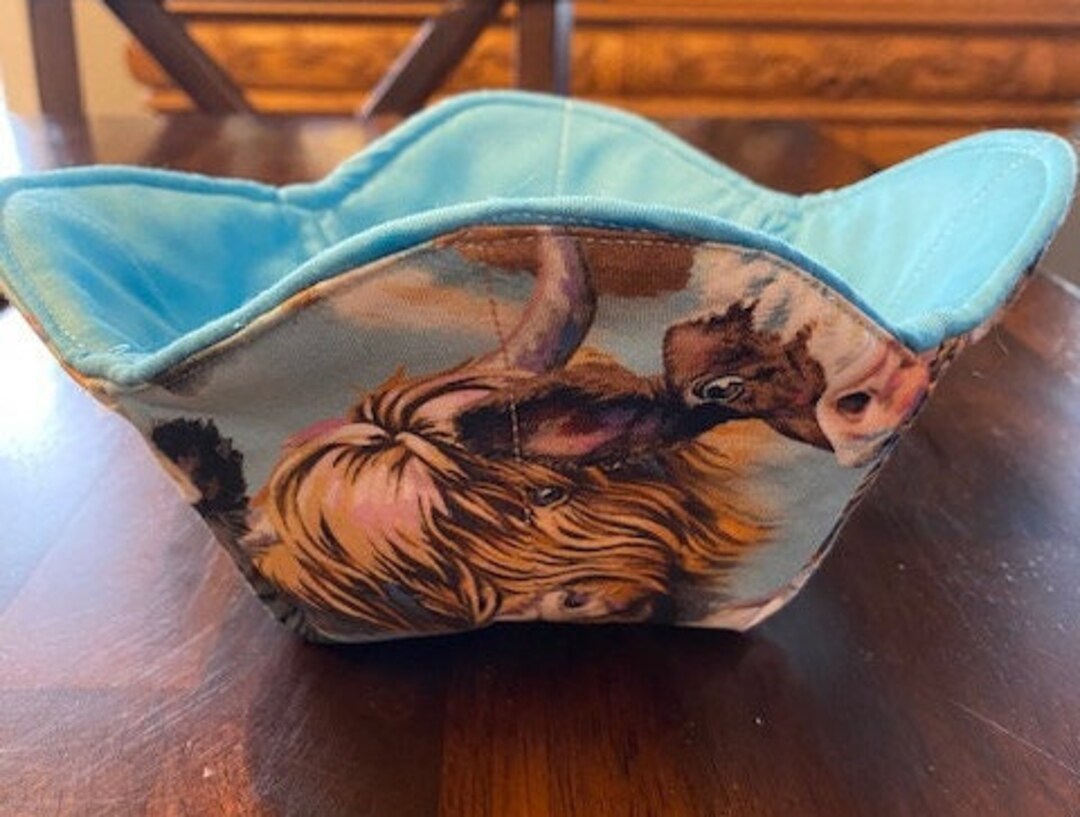 Highland Cow Bowl Cozy - Etsy