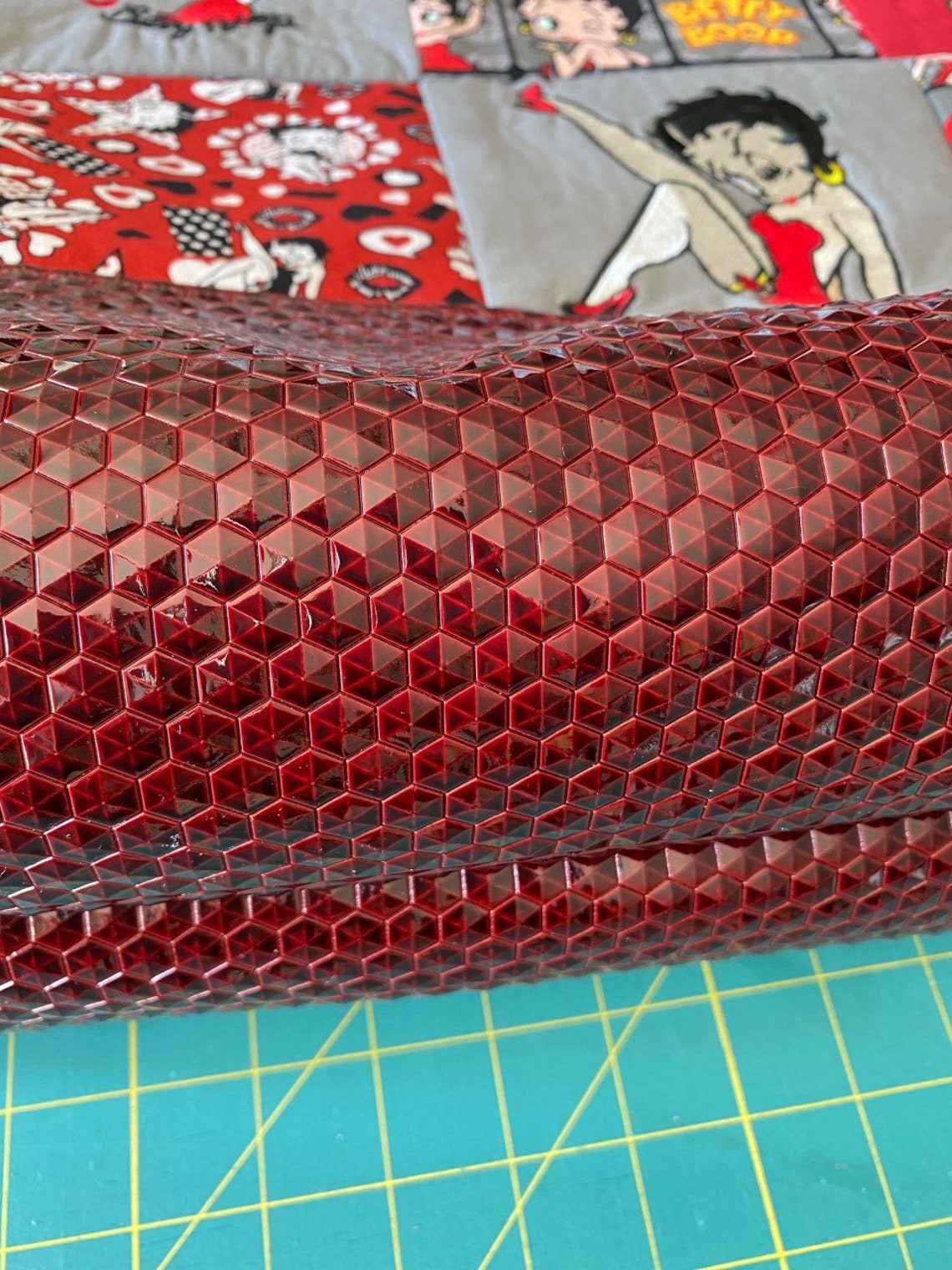 Embroidered Quilt Betty Boop Theme Tote, Shoulder, Grocery Bag - Etsy