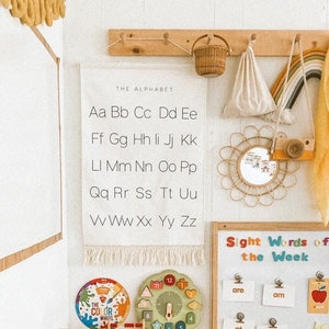 ABC Poster - Alphabet Tapestry Back to School Homeschool Decor - Etsy