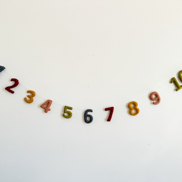 Felt Numbers - Etsy