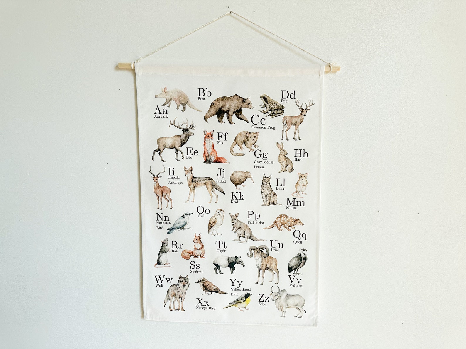 ABC Woodland Poster - Alphabet Numbers Tapestry Back to School ...