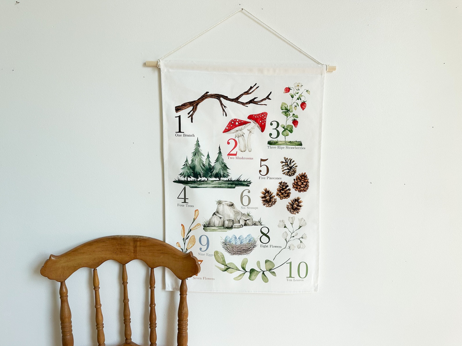 ABC Woodland Poster - Alphabet Numbers Tapestry Back to School ...