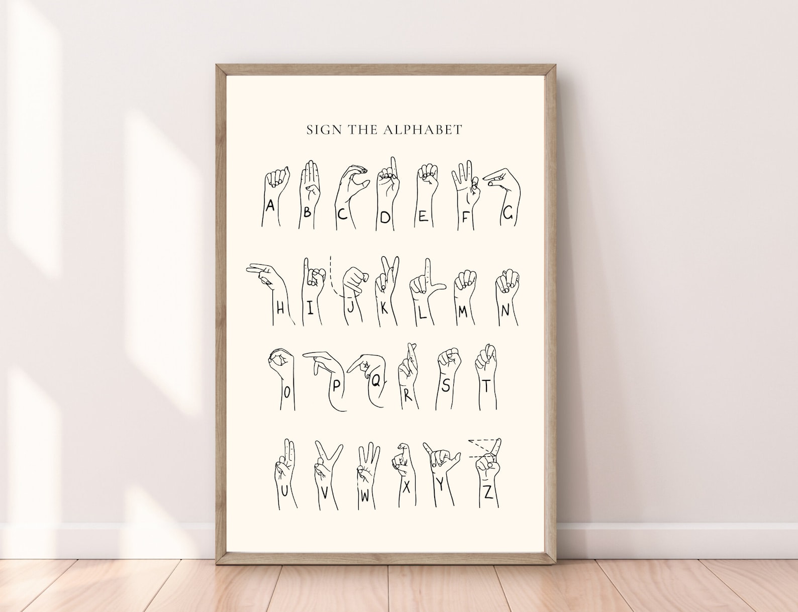 ASL Poster American Sign Language Poster Sign Language - Etsy