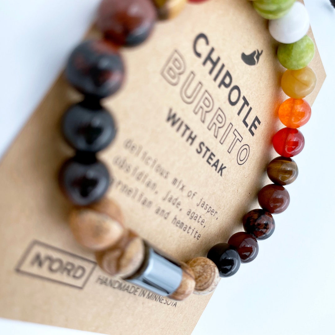 Chipotle Burrito Bracelet, Gifts for Chipotle Lovers Chipotle Merch ...