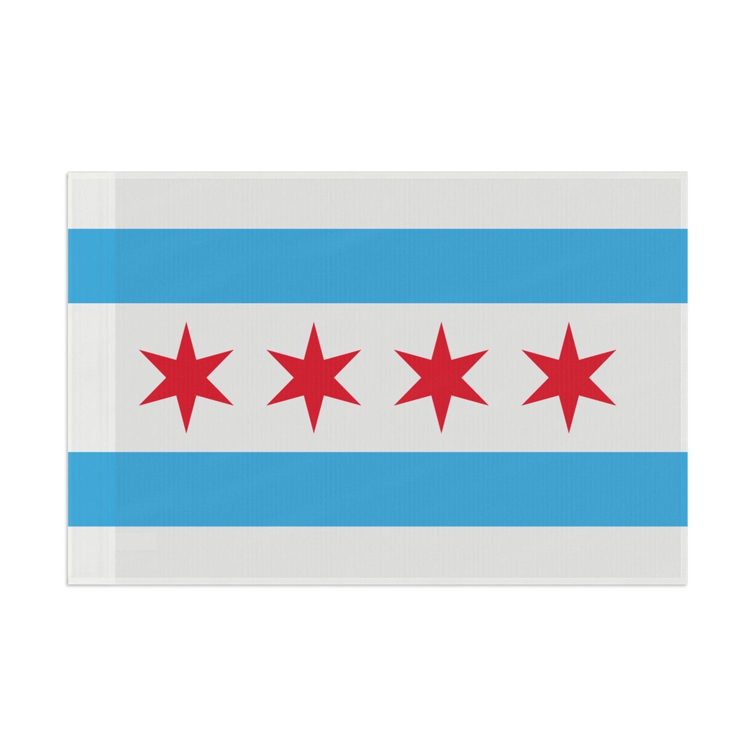 City of Chicago Flag - Etsy