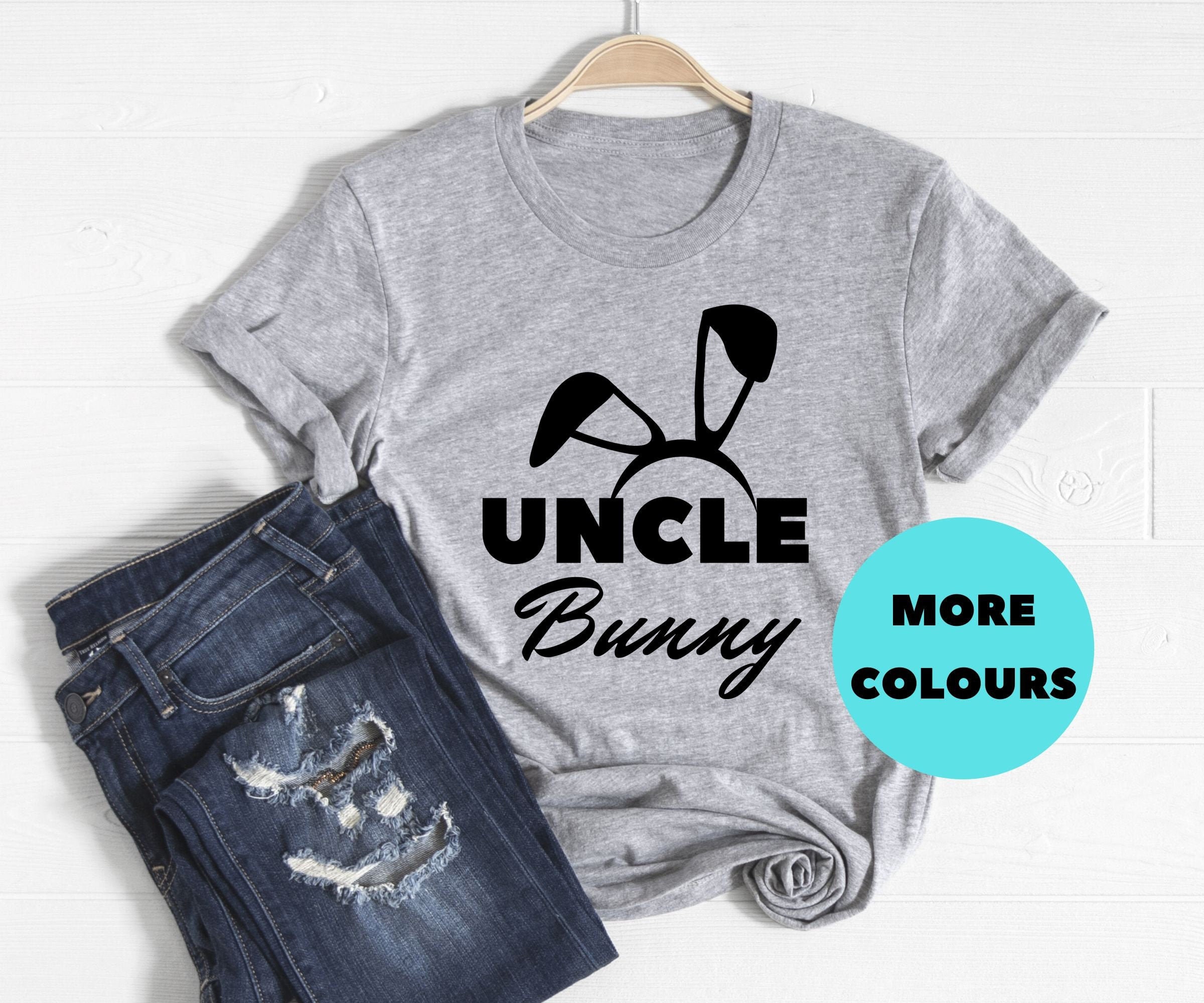 Uncle Bunny Shirt Funny Easter Bunny Shirt Cute Easter | Etsy