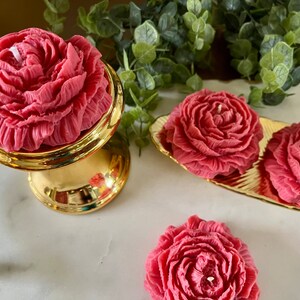 Peony Flower Candle, Fake Flower Candles, Decorative Scented Candles Realistic Flower, Flowers ...