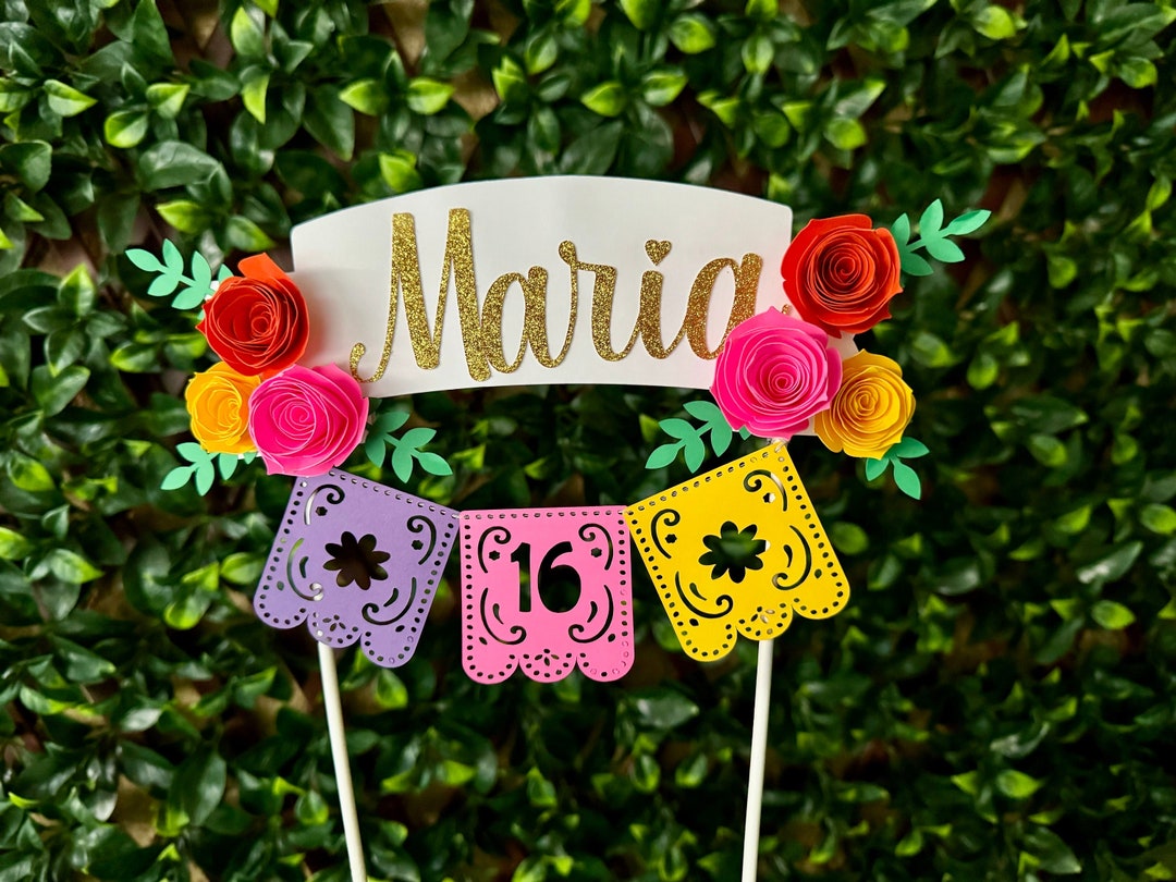 Fiesta Coco Cake Topper, Mexican Theme Cake Topper, Cinco De Mayo Decor ...