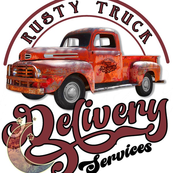 Rusty Truck - Etsy