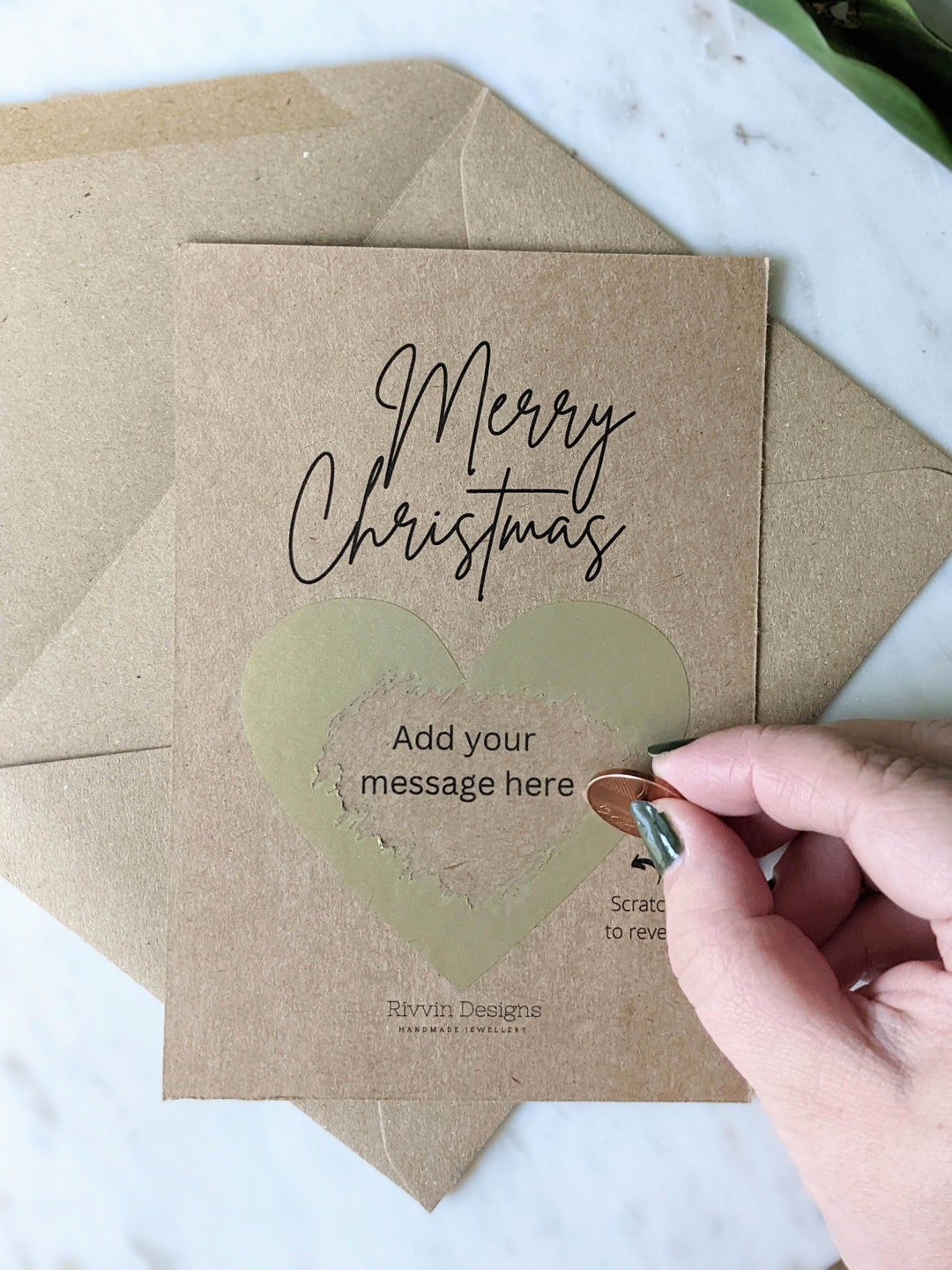 Scratch Reveal Card - Personalised Scratch Card - Christmas Scratch ...