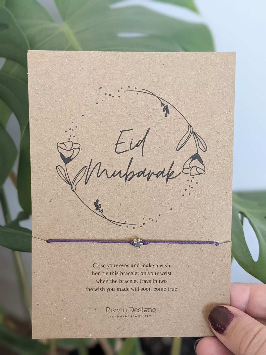 Eid Mubarak Gift Wish Bracelet Gift for Eid Friendship Bracelet A ...