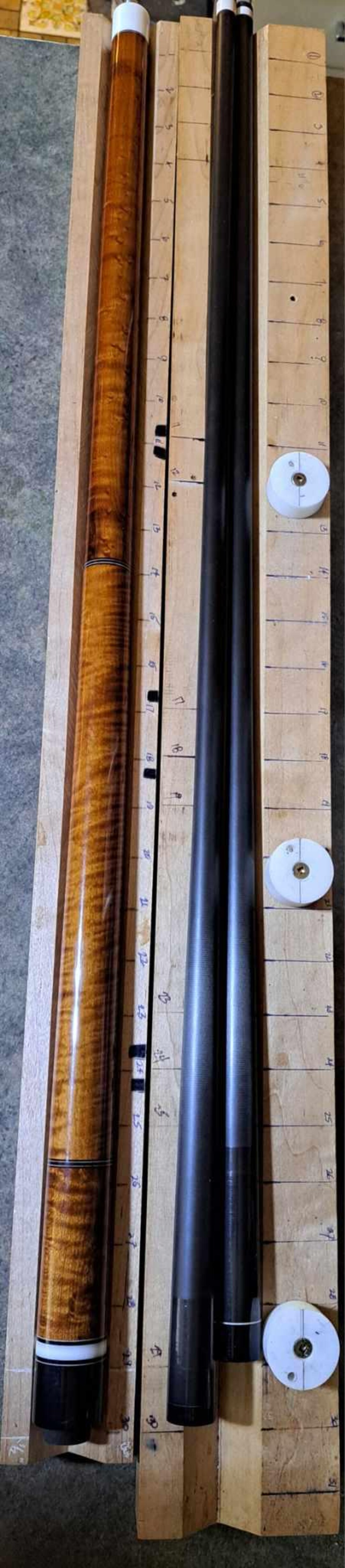 Custom Pool Cue Cocobolo, Torrified Maple With "ravage T" Torrified ...