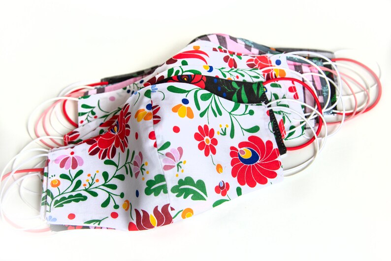 Daisy Flower Face Mask, Fun Pattern Mask, Stretchable Earloops ...