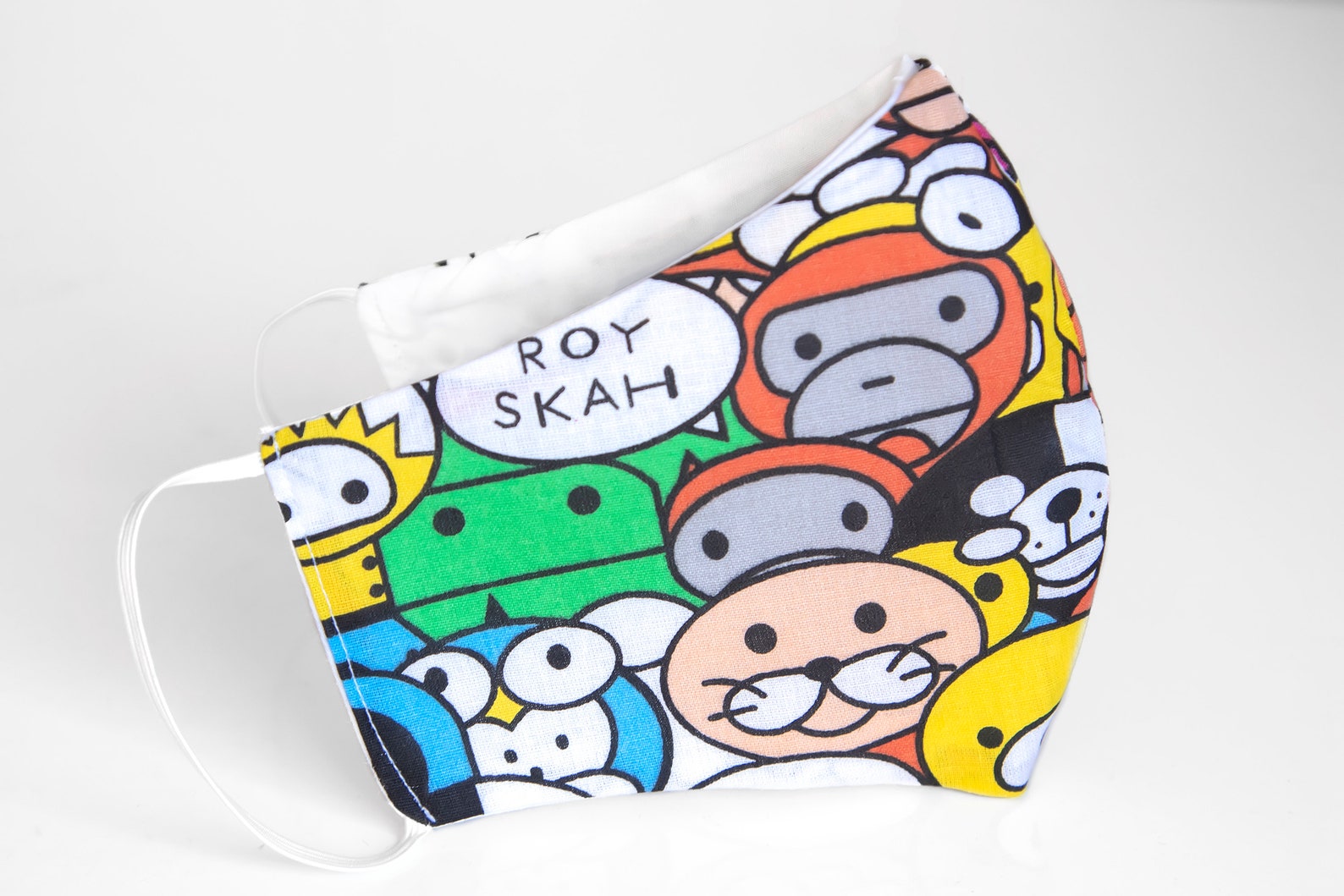 Cute Animals Face Mask, Funny Animals, 100% Cotton, Reusable ...