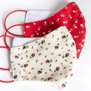 Romantic Roses Face Mask,pink Pattern Mask, Stretchable Earloops ...