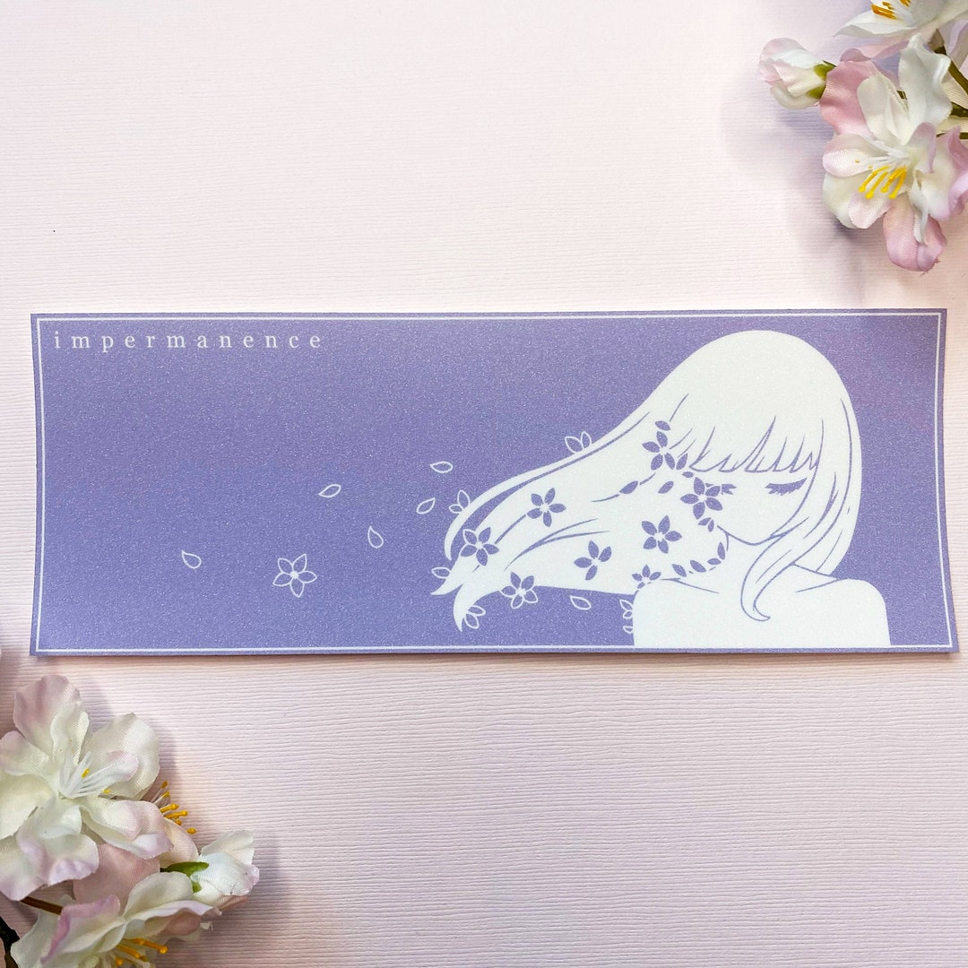 Impermanence Floral Vinyl Sticker Original Anime Art Box - Etsy