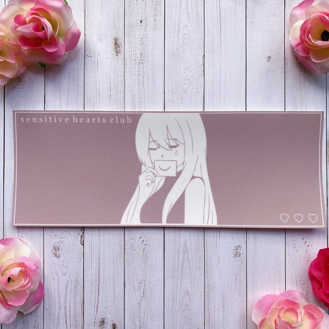 Sensitive Hearts Club mauve Vinyl Sticker Original Anime - Etsy