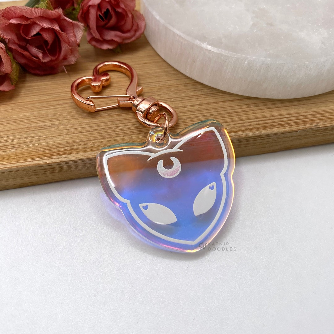 Alien Kitty Acrylic Charm/keychain Original Keychain - Etsy