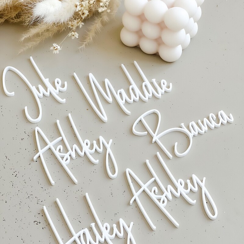 Acrylic Table Name Holder - Etsy