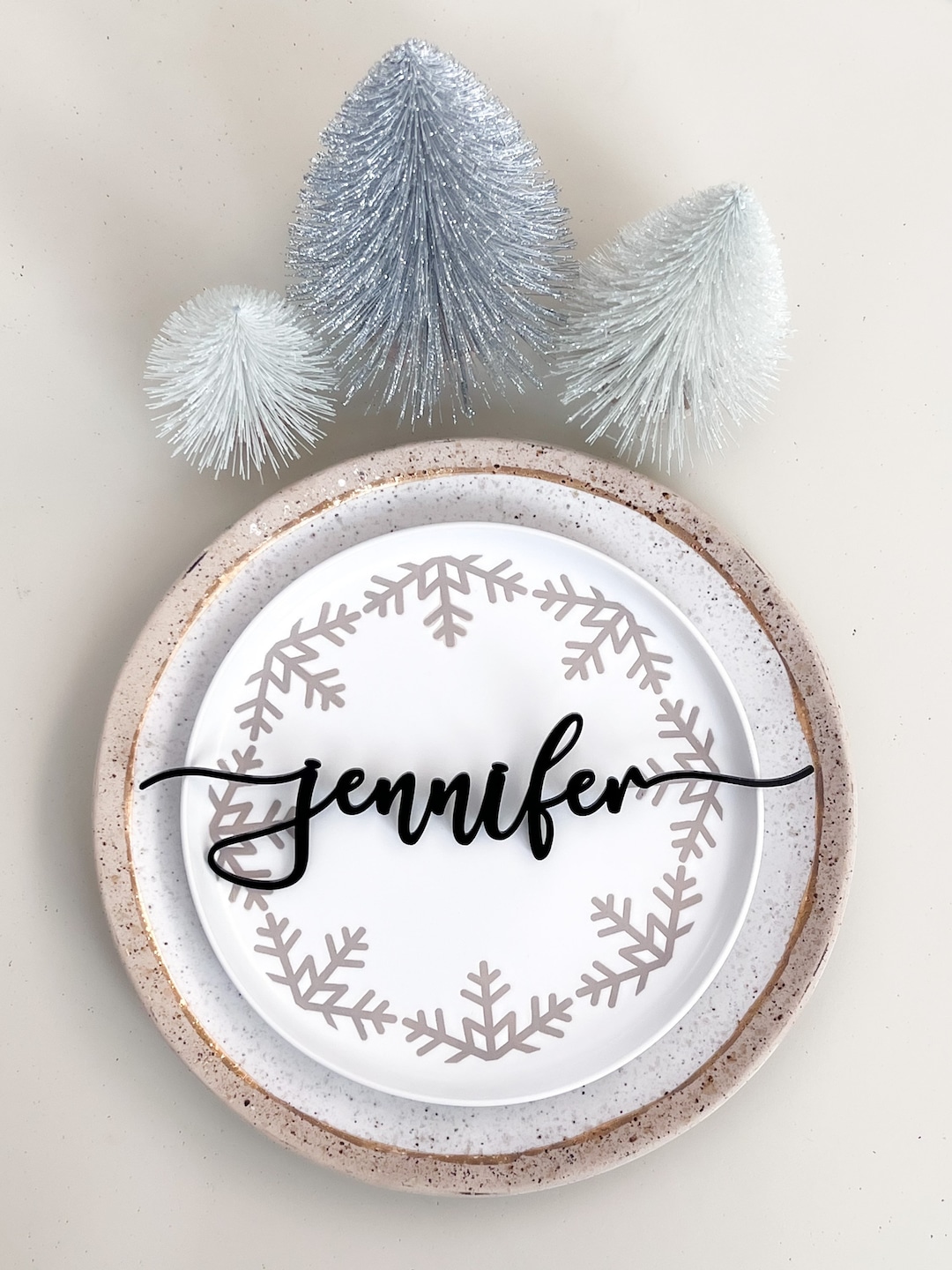 Custom Acrylic Place Cards With Glyph/tail, CUSTOM NAME Tags, Plate ...