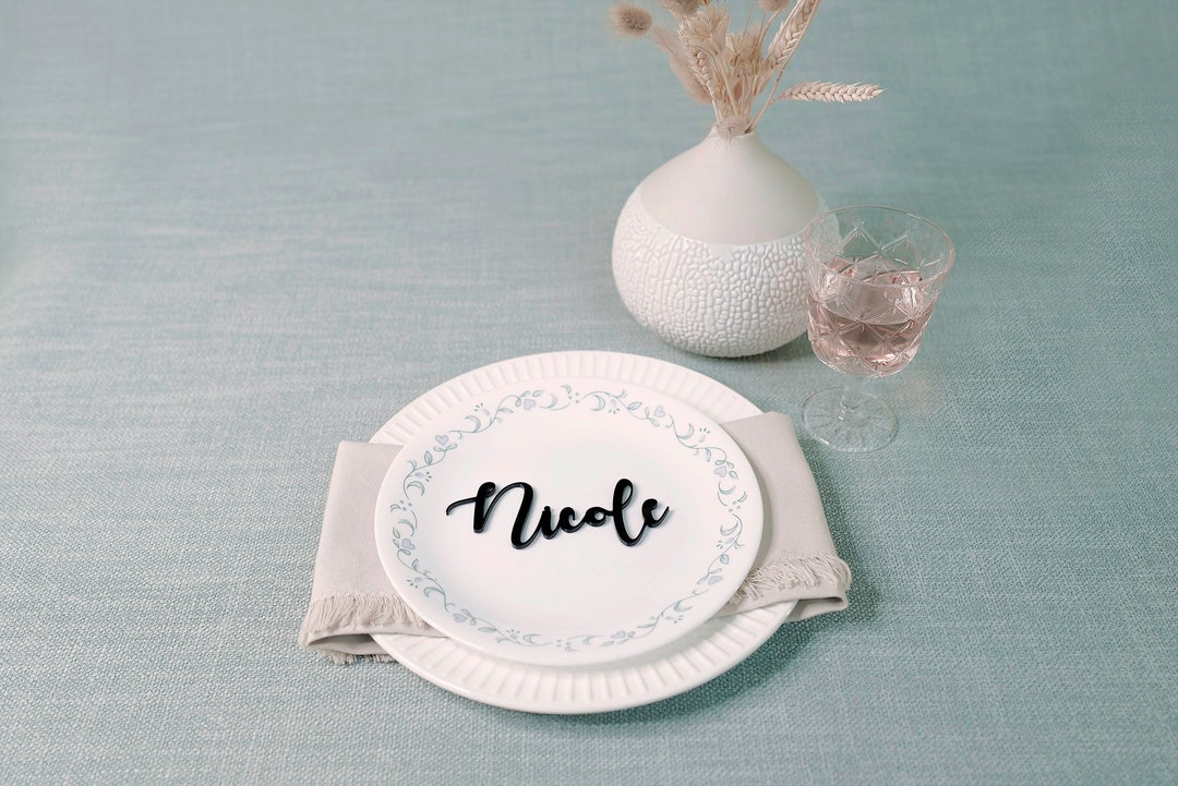 WEDDING Place Cards, Custom Name Tags for Events, Laser Cut Names ...