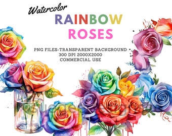 Valentine's Day Clipart Illustrations Red Roses Clip Art - Etsy