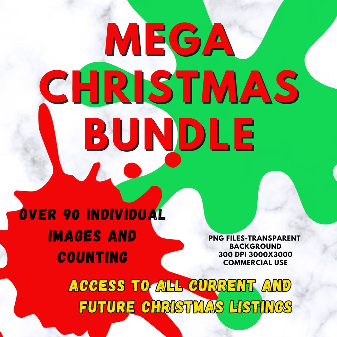 MEGA Christmas Bundle Clip Art Entire Christmas Catalog - Etsy