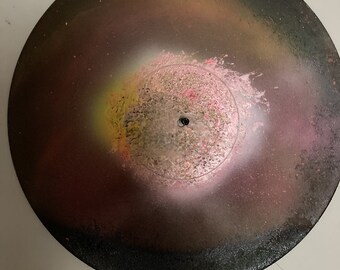 Wall Art. Print of Planets on an Image of a Vinyl Record style 1 - Etsy