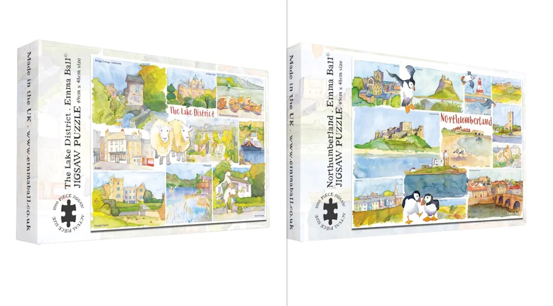 JIGSAW PUZZLES by Emma Ball 2 Fantastic Designs the Lake District or ...