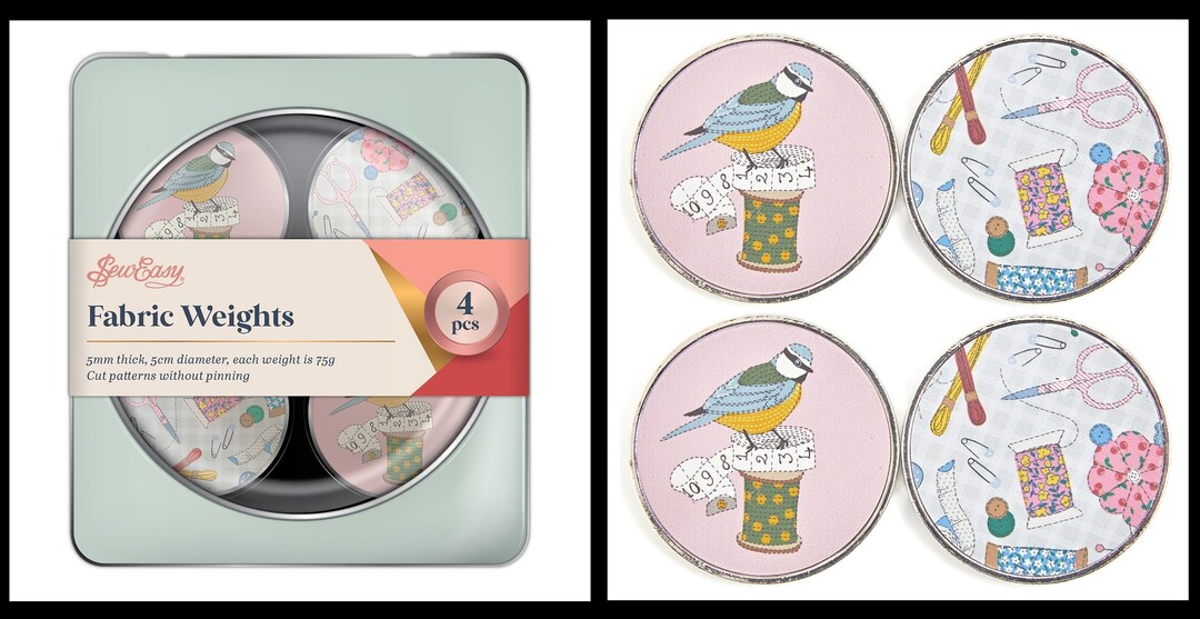 PATTERN WEIGHTS Bird Design SET of 4 in a Gift Tin - Etsy