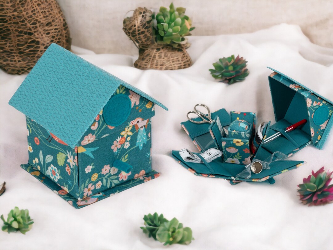 SEWING KIT Bird Aviary Victorian House Sewing Kit With Contents - Etsy