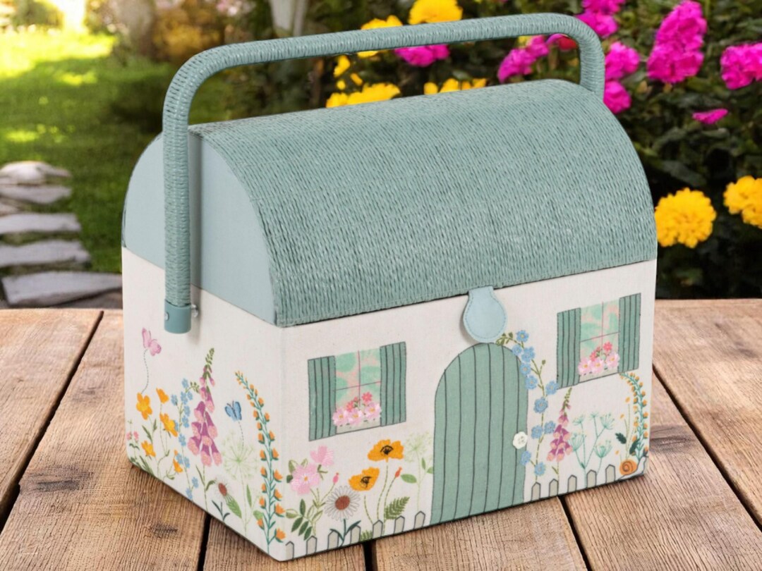 COUNTRY COTTAGE Sewing Box With Storage Tray - Etsy