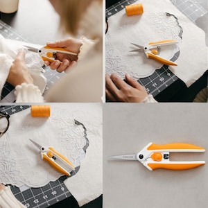 FISKARS EASY ACTION Soft Grip Micro Tip Scissors 15cm Super Sharp ...