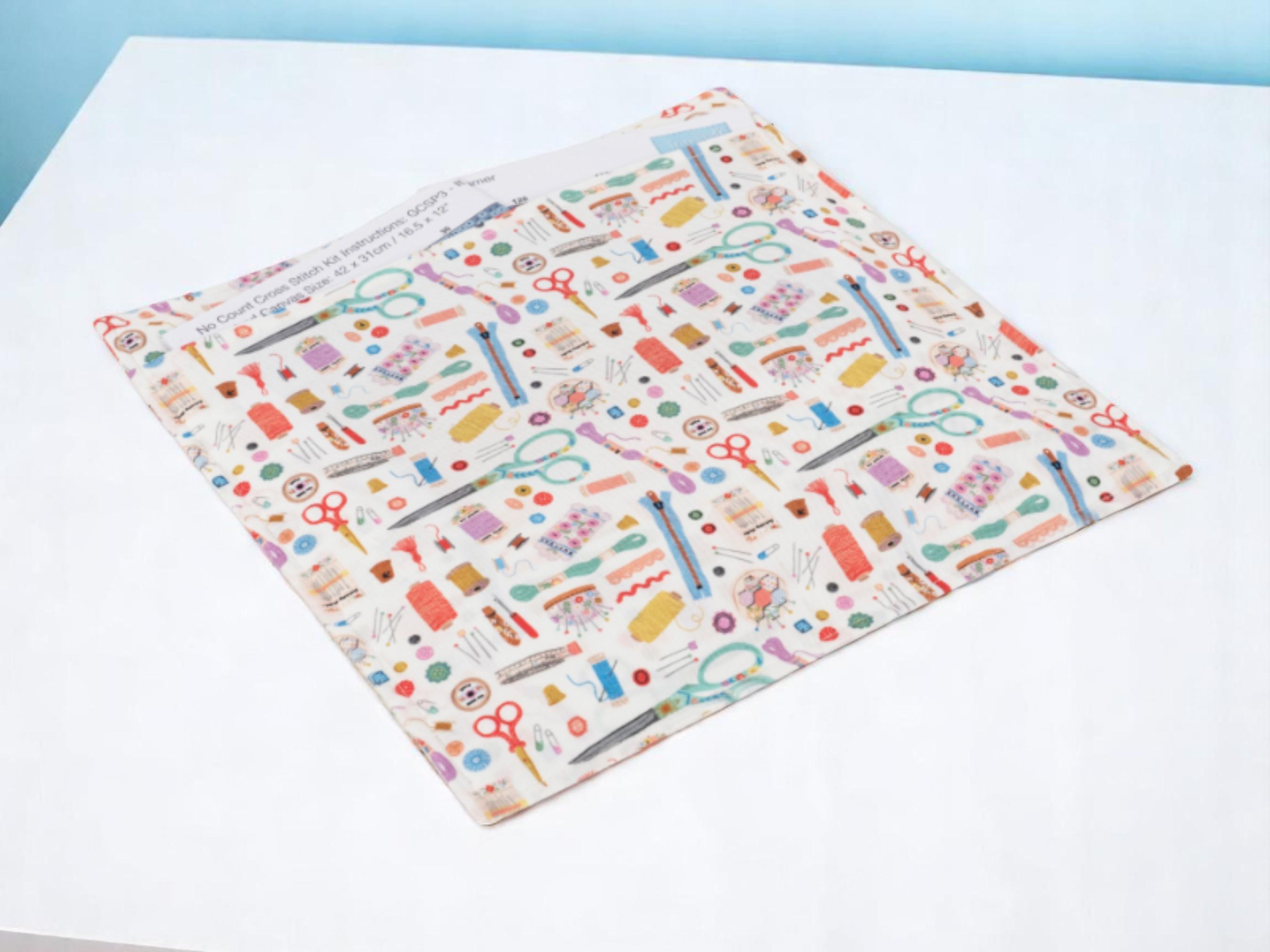 PROJECT POUCH Haby Notions Design Clear Plastic Front. Great Storage ...