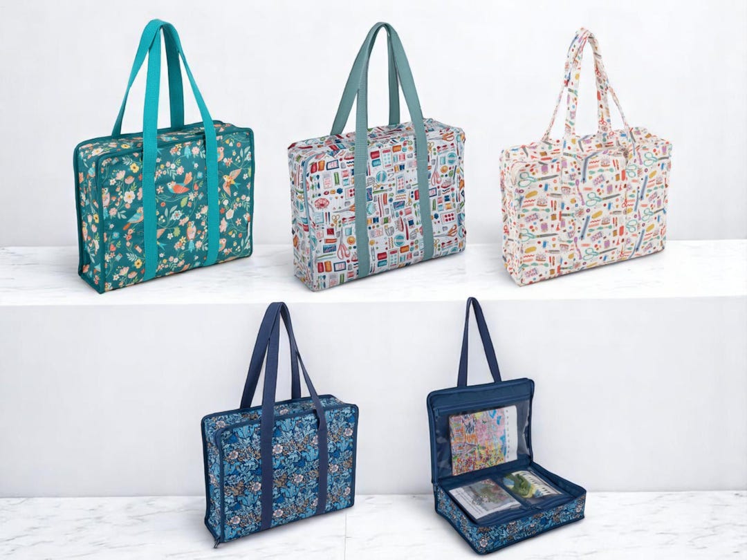 PROJECT CRAFT BAGS 3 Designs Available Craft Storage Bag With Lots of ...