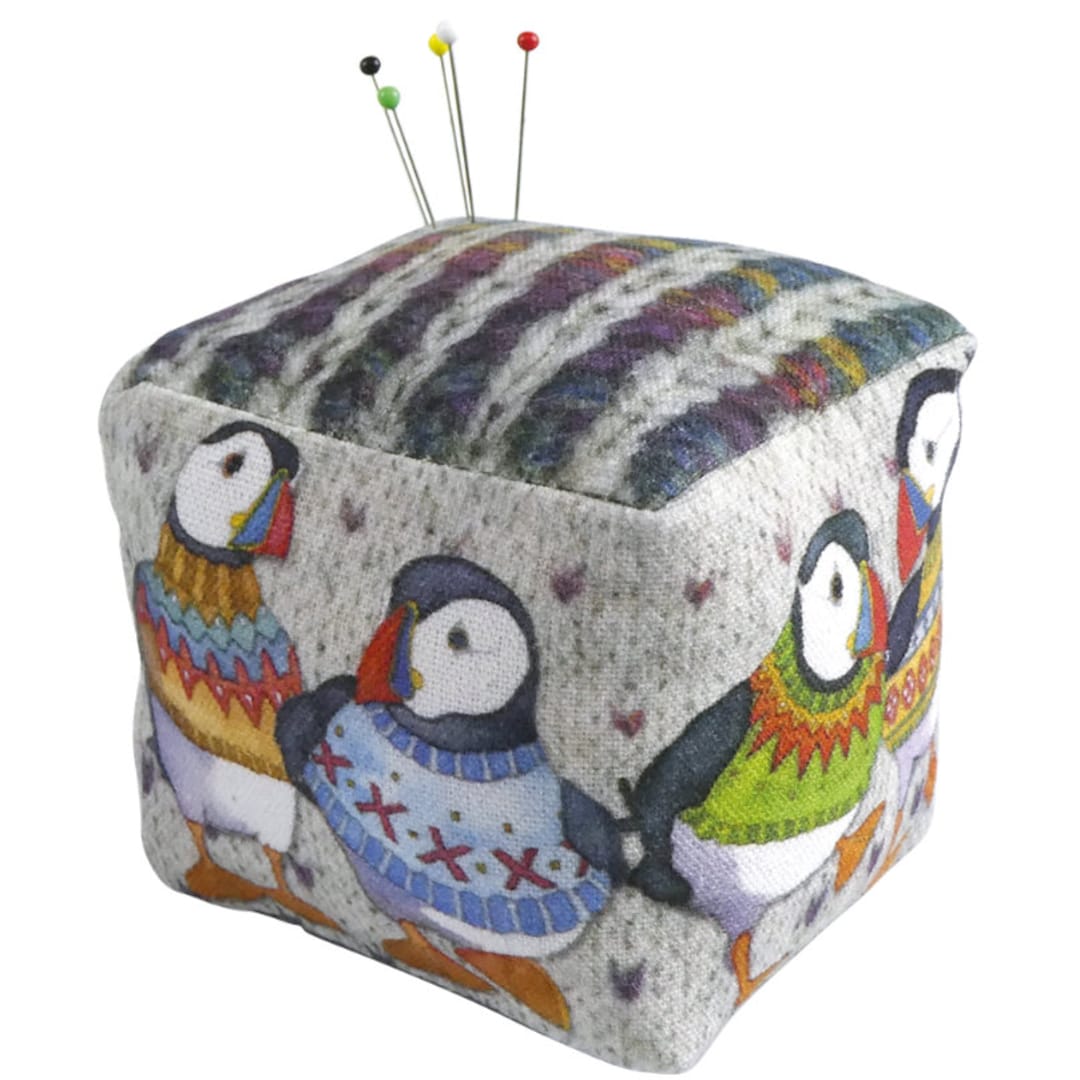 PIN CUSHION Woolly Puffins by Emma Ball - Etsy