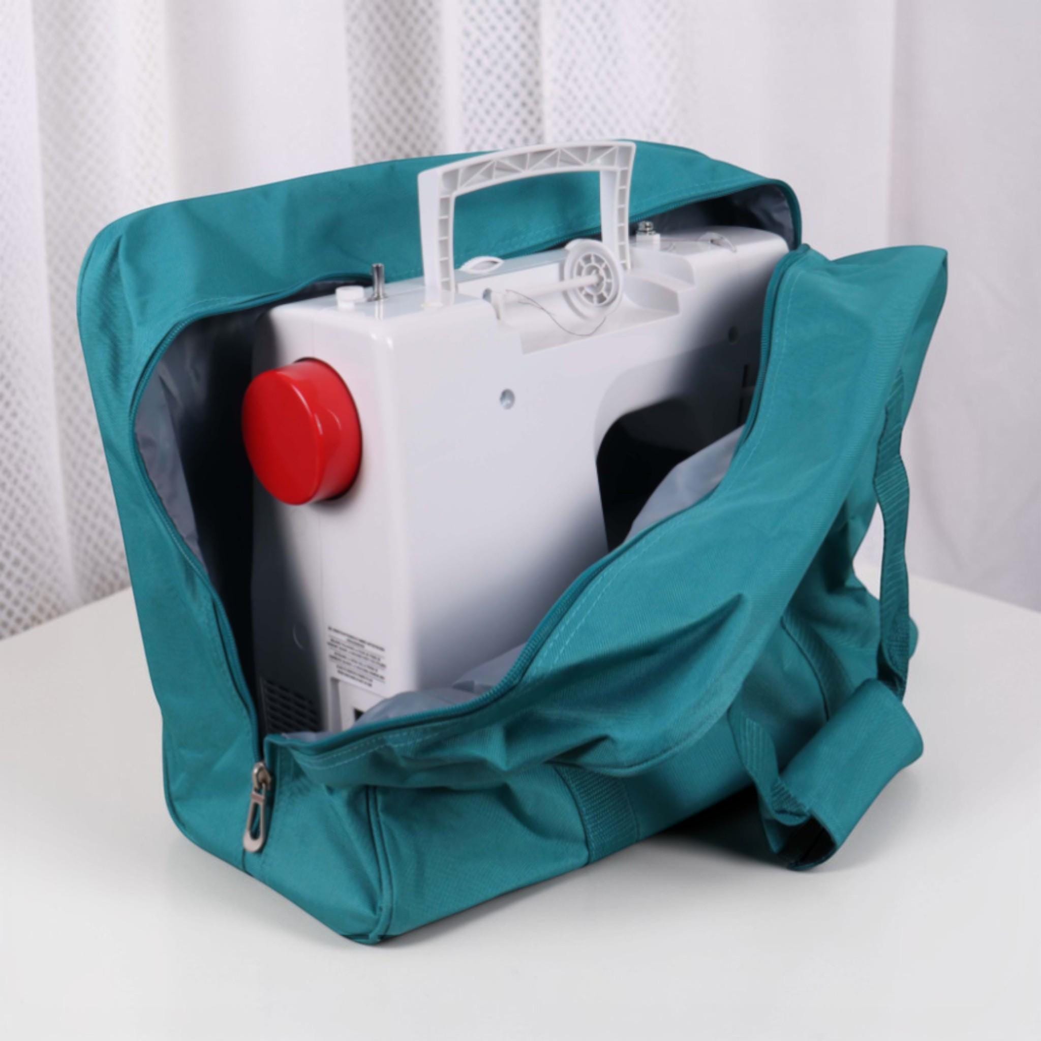 Teal Sewing Machine Carry Case Bag – Padded Storage With Front Pocket ...