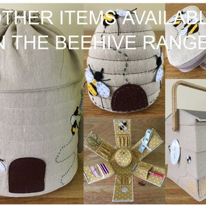 BEE SEWING KIT Bee Applique Design With Contents Zip Case - Etsy