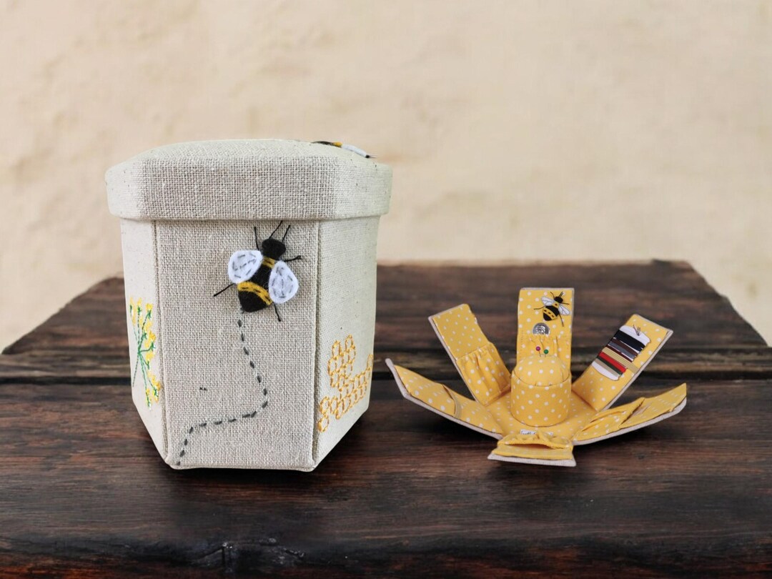 BEE SEWING KIT Victorian Applique Bee Design Hexagon Shape With ...