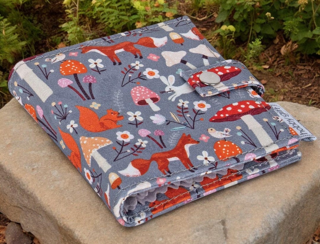 NEEDLE CASE With Contents 'woodland Toadstool' Design Beautiful Woodland Animals and Toadstools ...